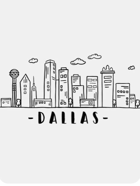 Dallas drawing skyline – Aloha Denise